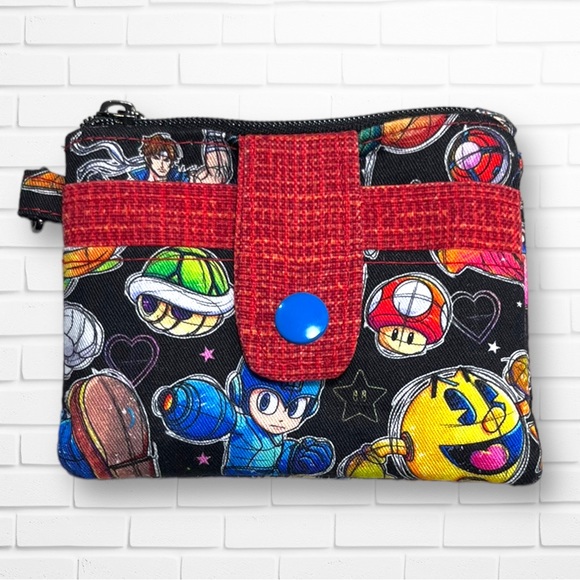 Hand Crafted | Bags | Super Mario Bros Card Wallet Coin Purse Handmade ...